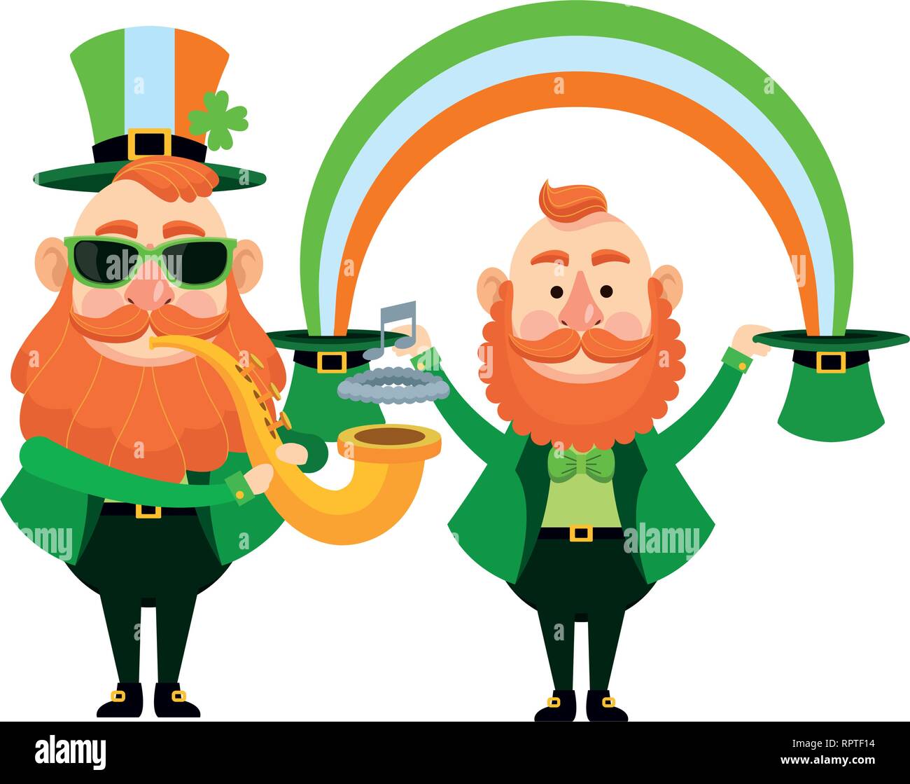 St patricks day elves cartoons Stock Vector Image & Art - Alamy