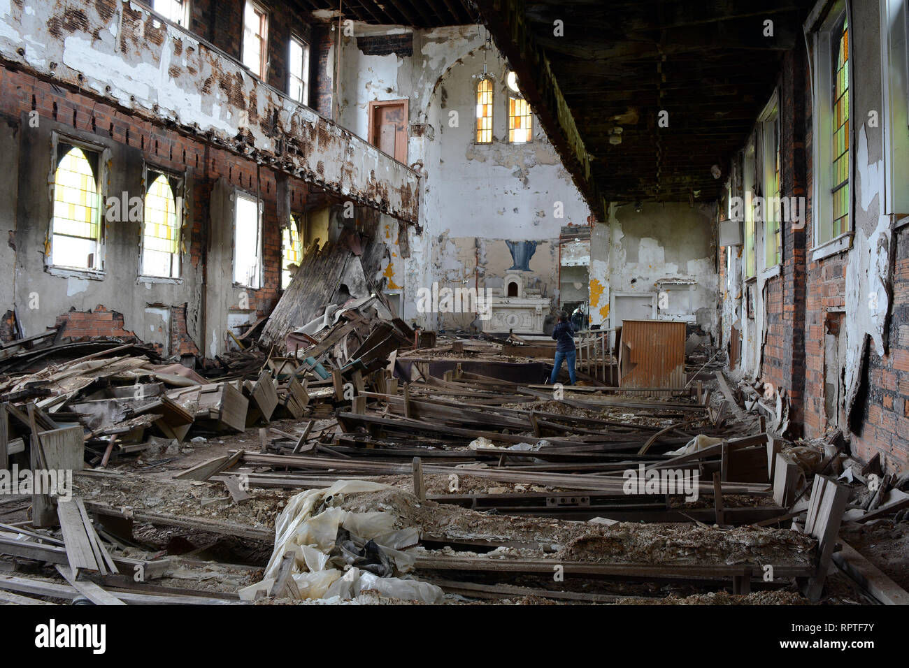 Blaine Synagogue - Destroyed Interior of an Abandoned Synagogue In ...