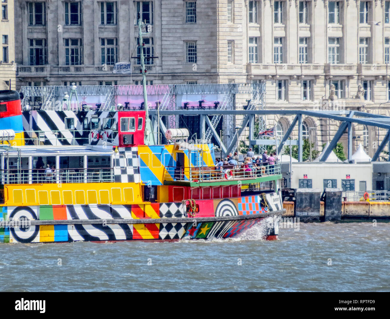 Mersey Ferry on the River Mersey Stock Photo - Alamy