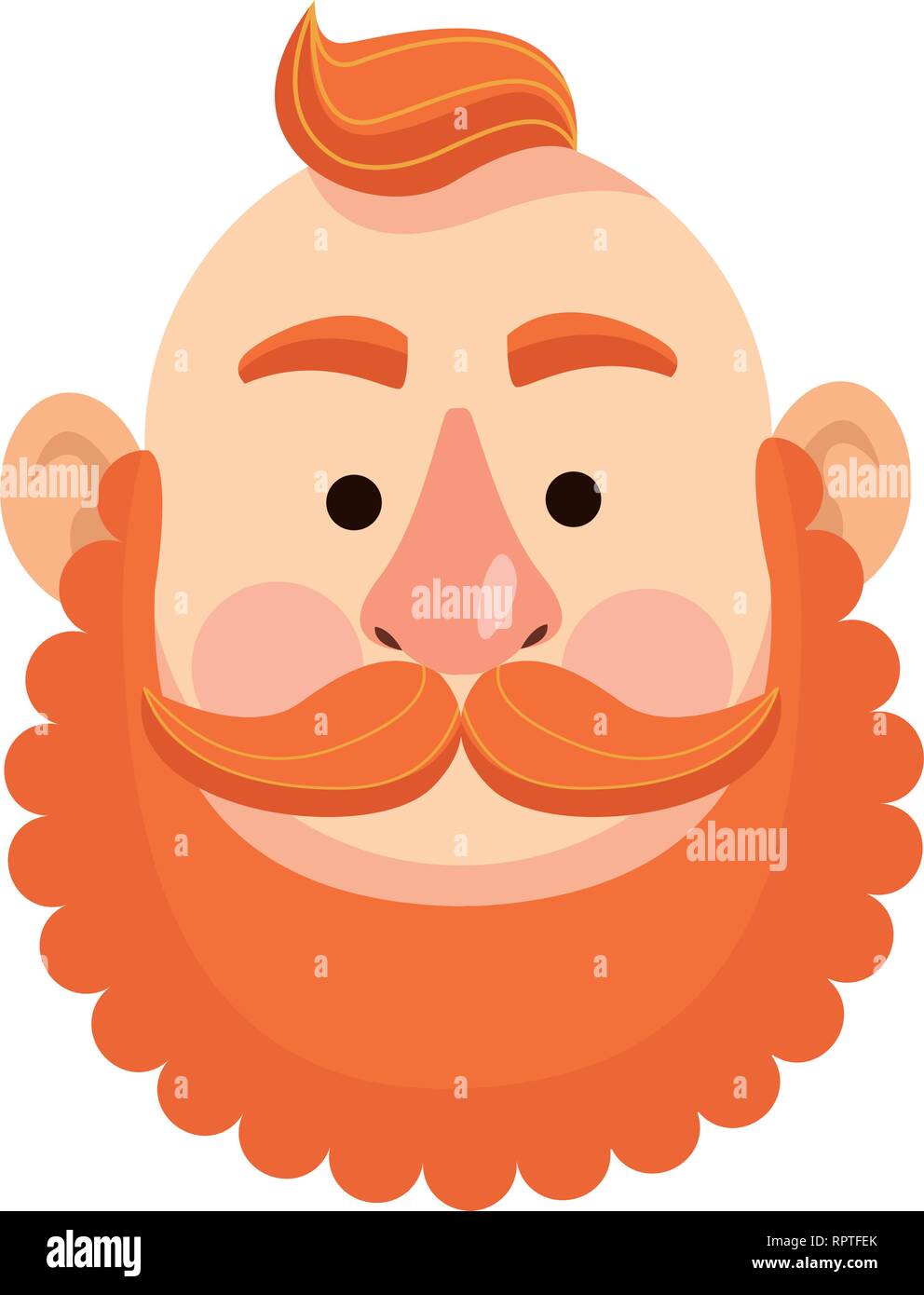 Irish man face Stock Vector Image & Art - Alamy