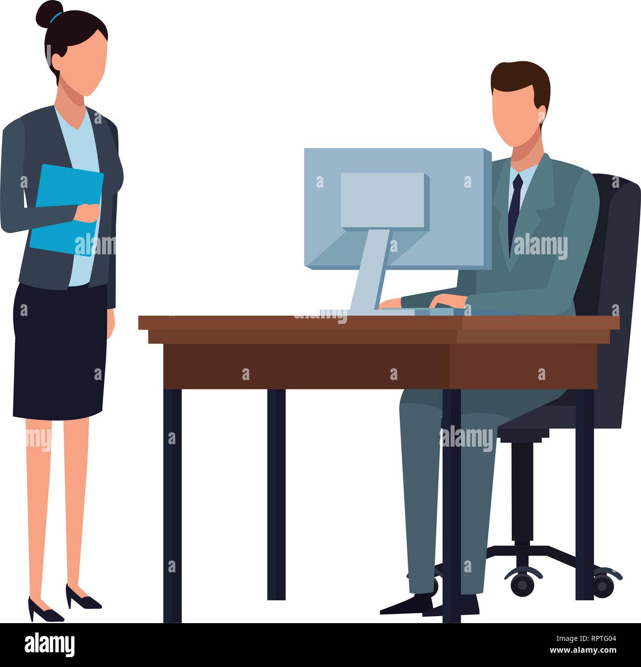 executive business cartoon Stock Vector Image & Art - Alamy