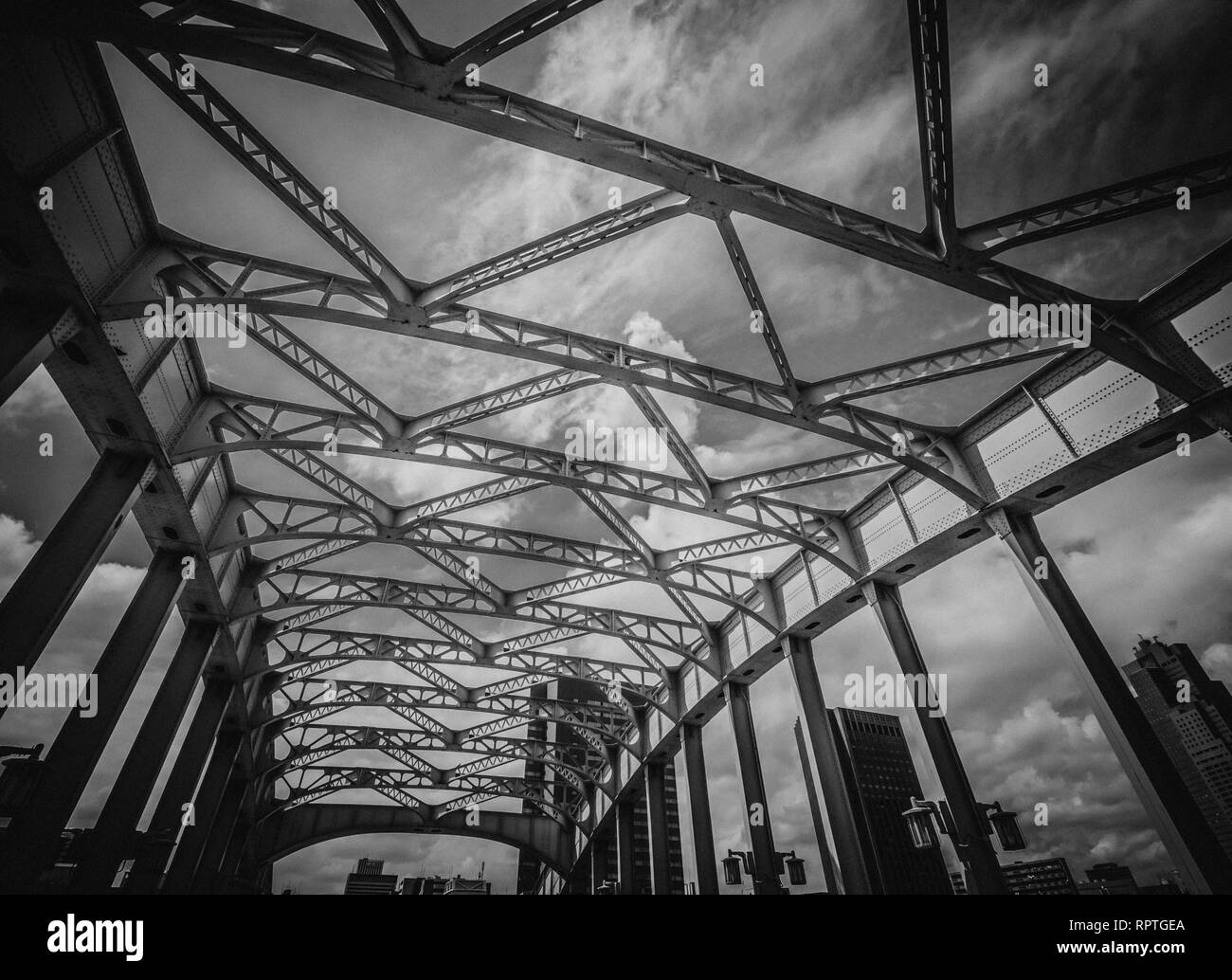 Modern Bridge in the City of Tokyo - TOKYO / JAPAN - JUNE 12, 2018 ...