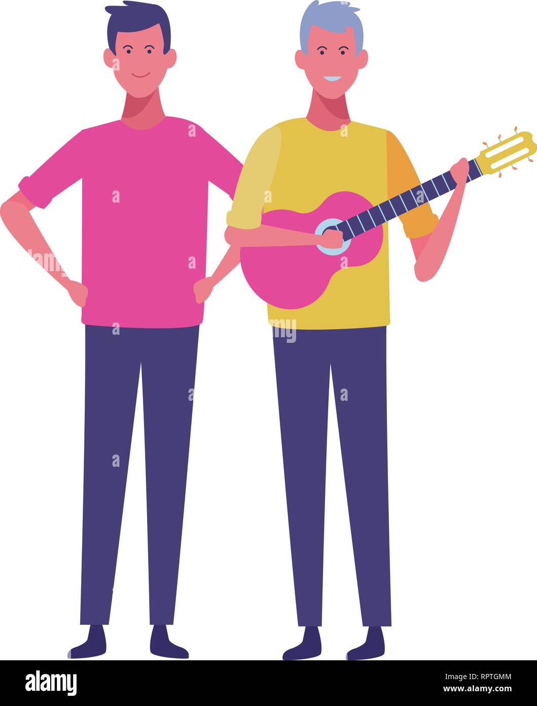 young men cartoon Stock Vector Image & Art - Alamy