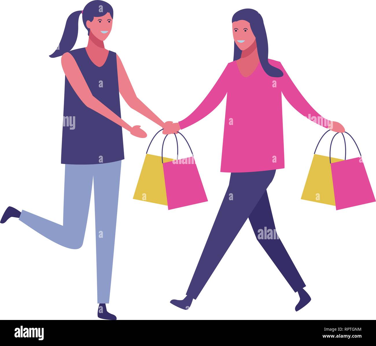 young women cartoon Stock Vector Image & Art - Alamy