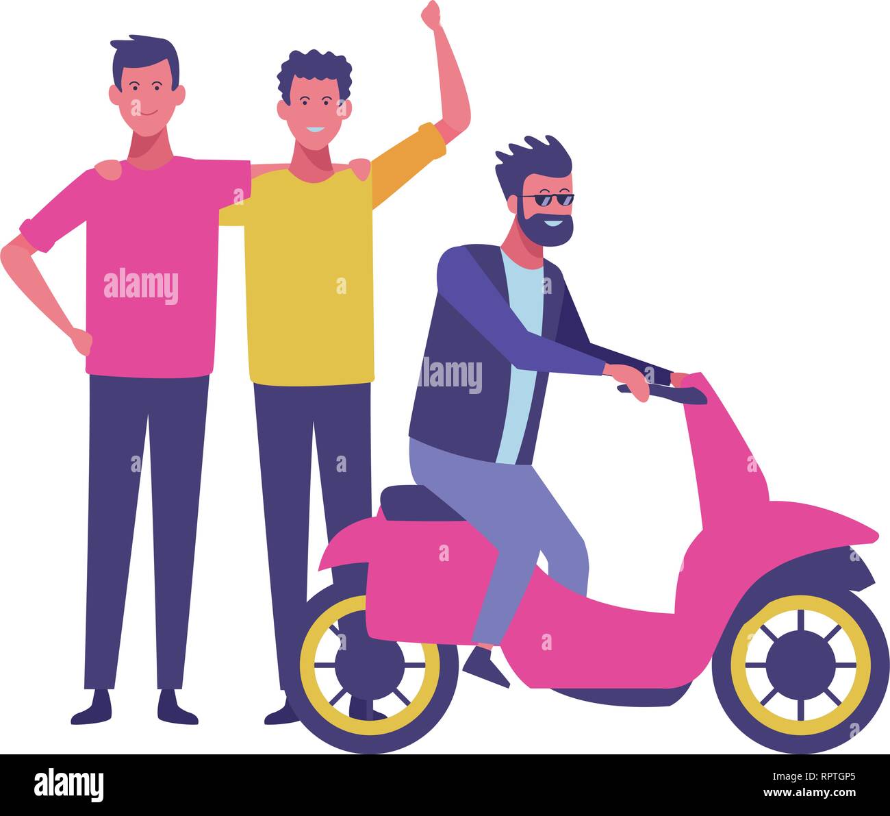 young men cartoon Stock Vector Image & Art - Alamy