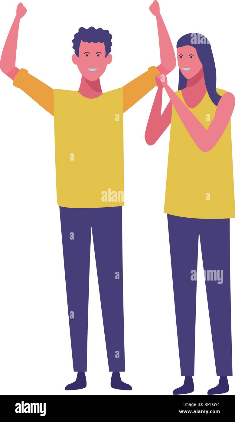 young couple cartoon Stock Vector Image & Art - Alamy