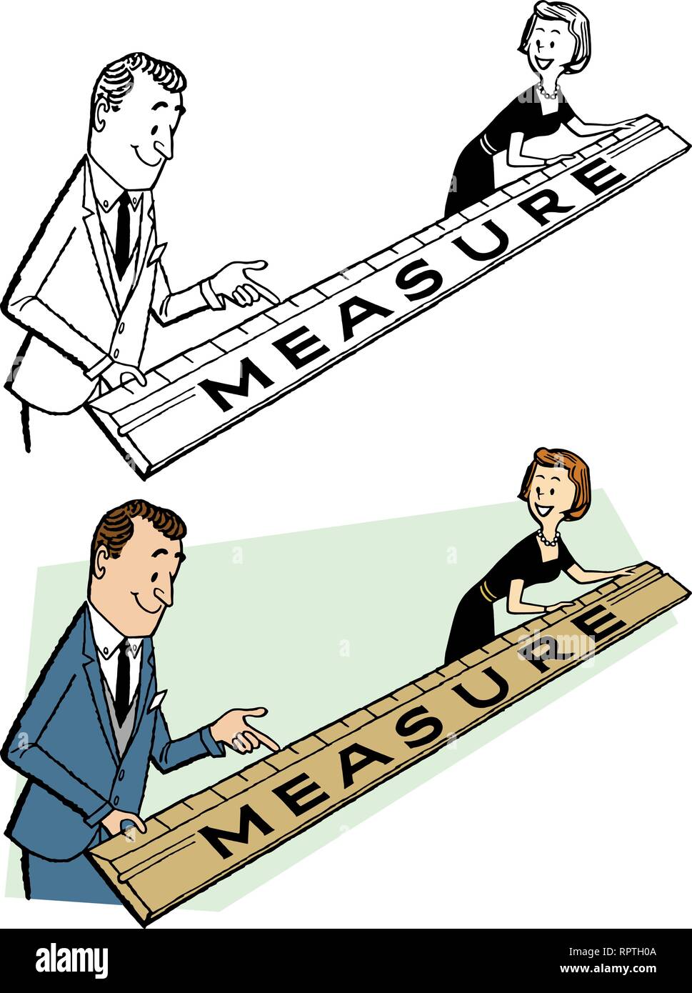 Giant ruler Stock Vector Images - Alamy