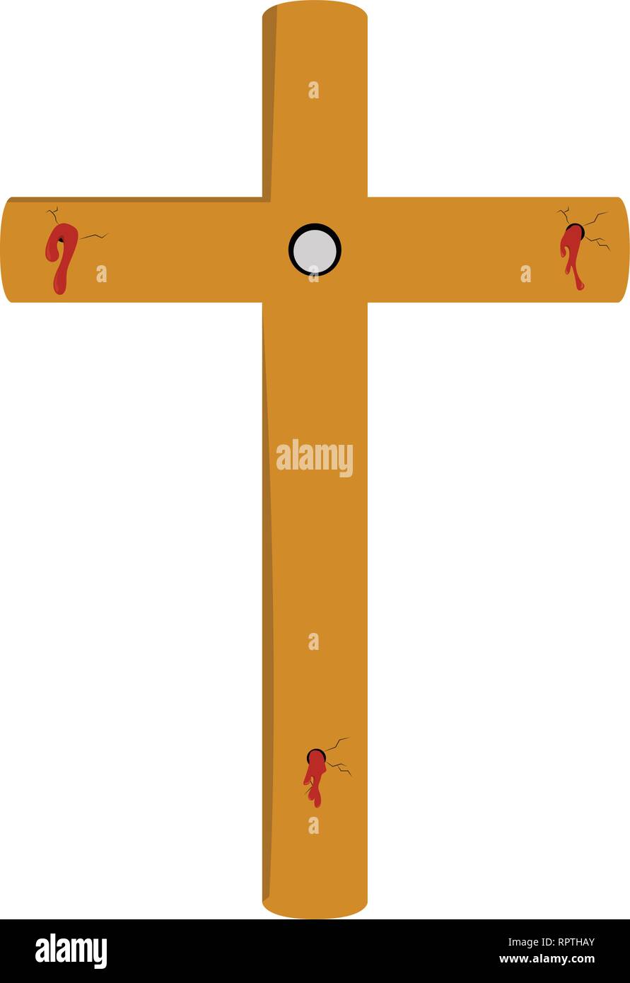 Cross with blood marks Stock Vector Image & Art - Alamy