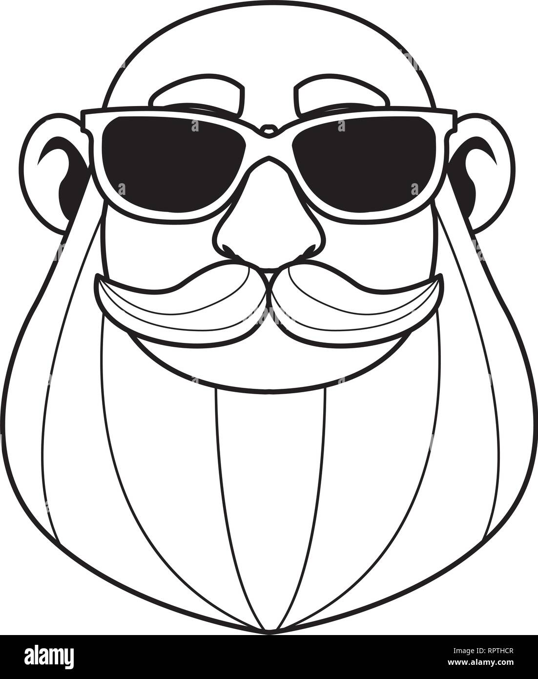 Irish man face in black and white Stock Vector Image & Art - Alamy