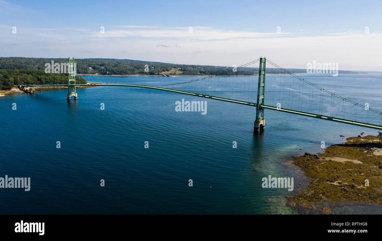 Deer Isle Bridge, Little Deer Isle, ME, 04650 Stock Photo - Alamy