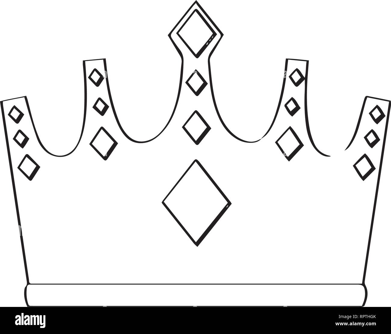 Isolated outline of a crown Stock Vector Image & Art - Alamy