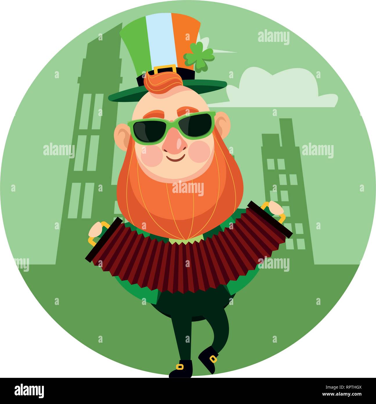 St patricks elf cartoon Stock Vector Image & Art - Alamy