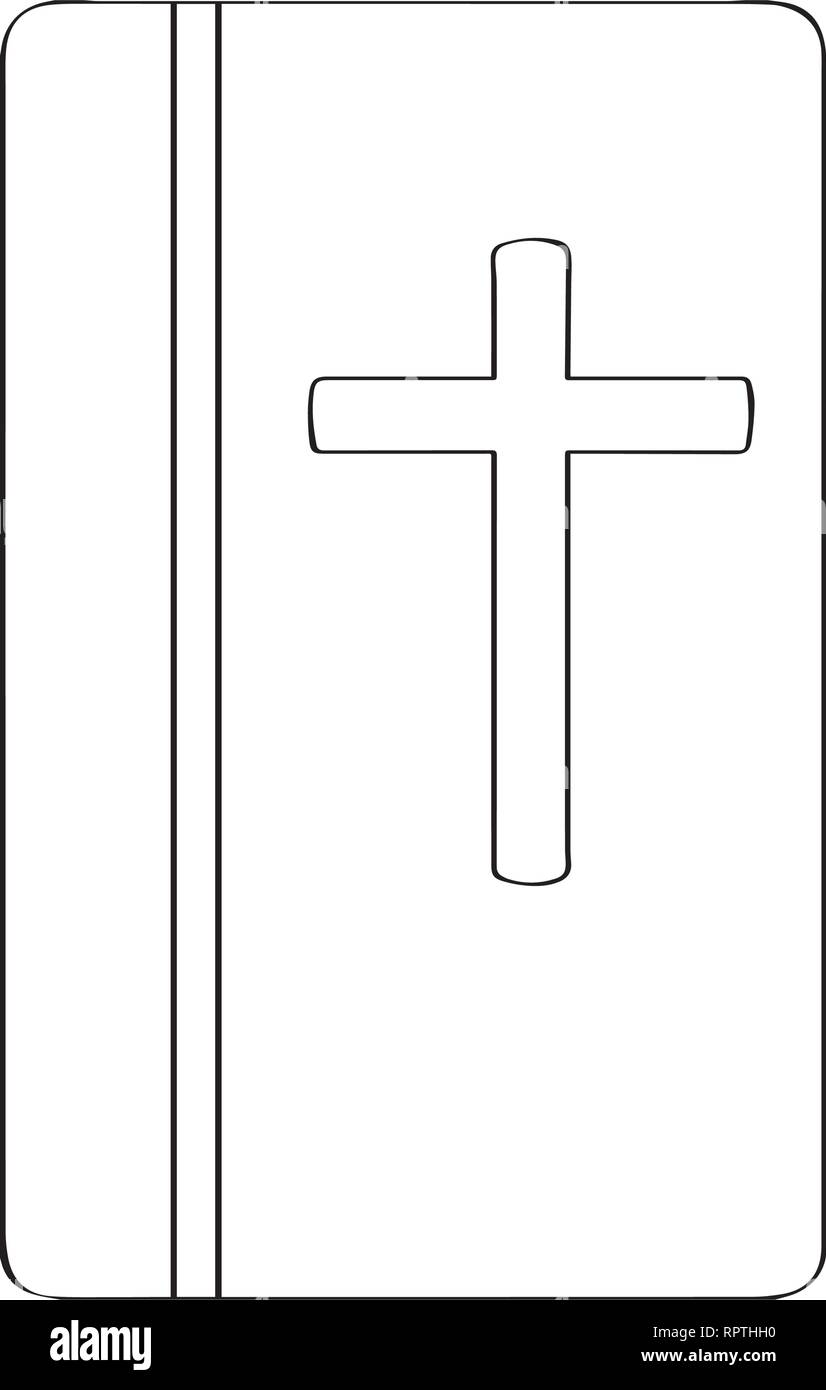 Isoalted holy bible outline Stock Vector Image & Art - Alamy