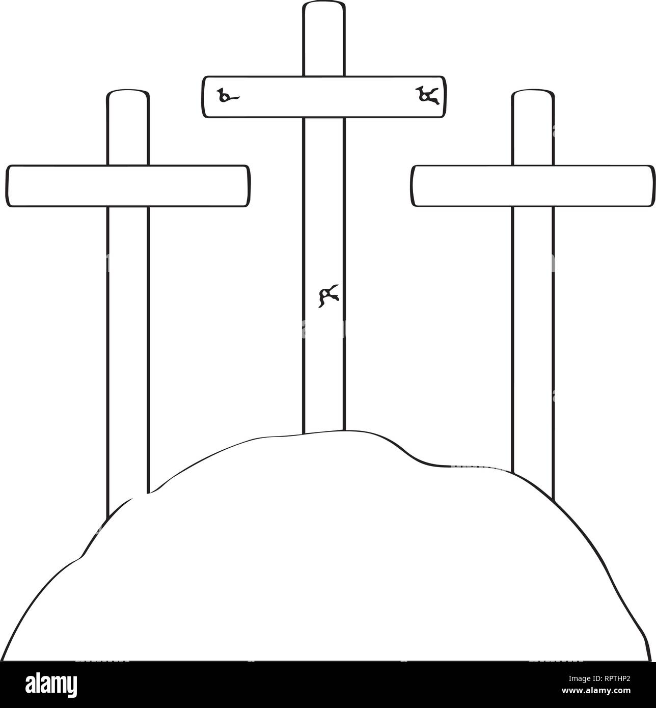 Christian Cross Page Border