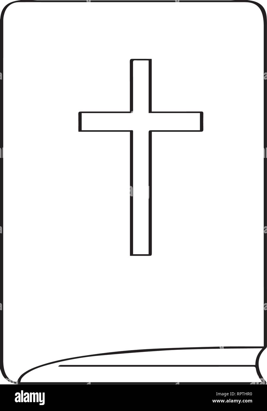 Isoalted holy bible outline Stock Vector Image & Art - Alamy