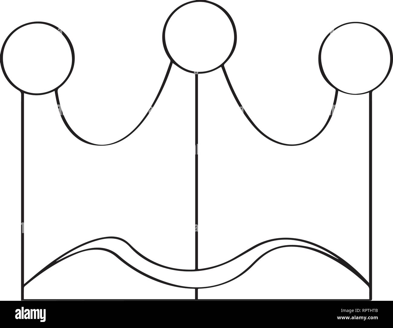 Outline of a crown Stock Vector Image & Art - Alamy
