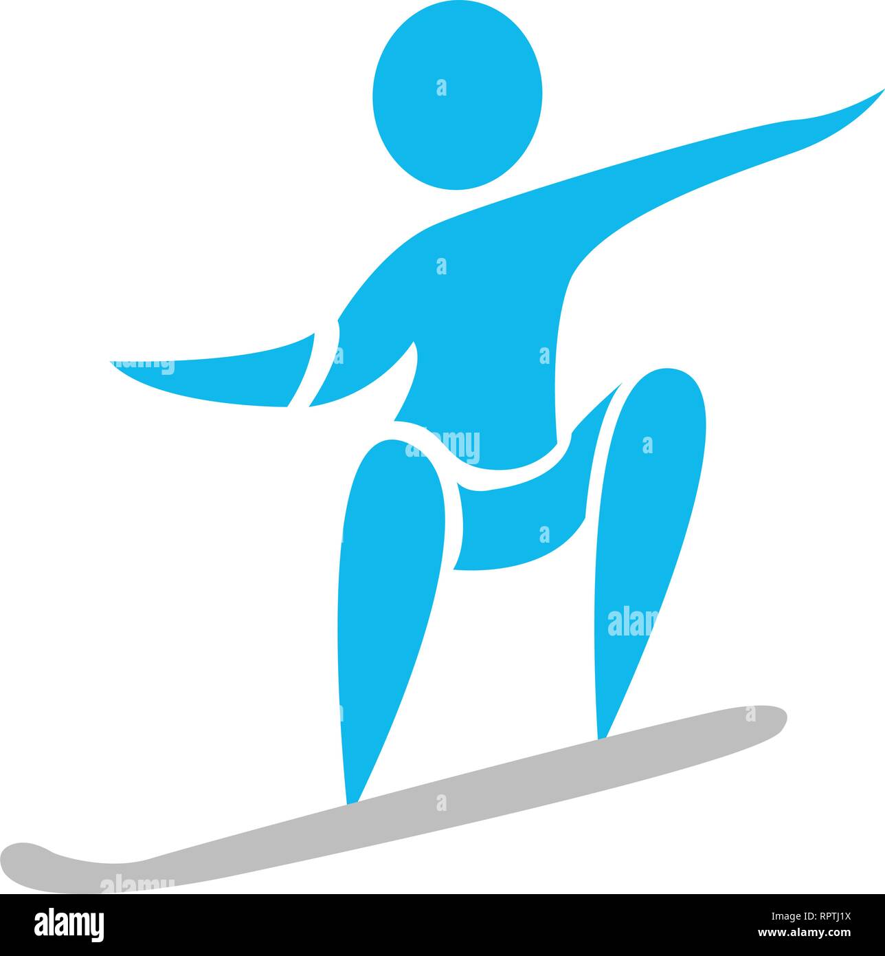 Isolated skiing people icon Stock Vector Image & Art - Alamy