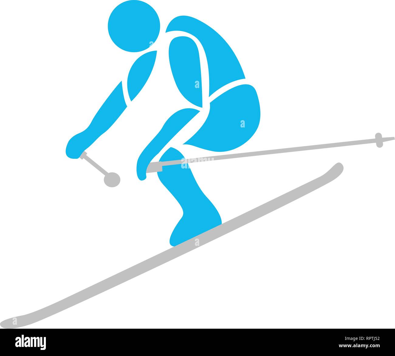 Isolated skiing people icon Stock Vector Image & Art - Alamy