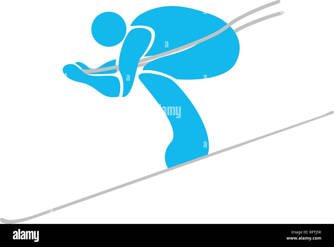 Isolated skiing people icon Stock Vector Image & Art - Alamy