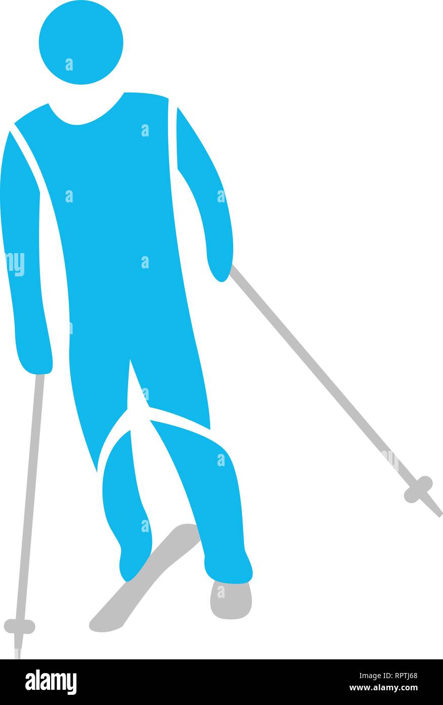 Women skiing downhill Stock Vector Images - Alamy