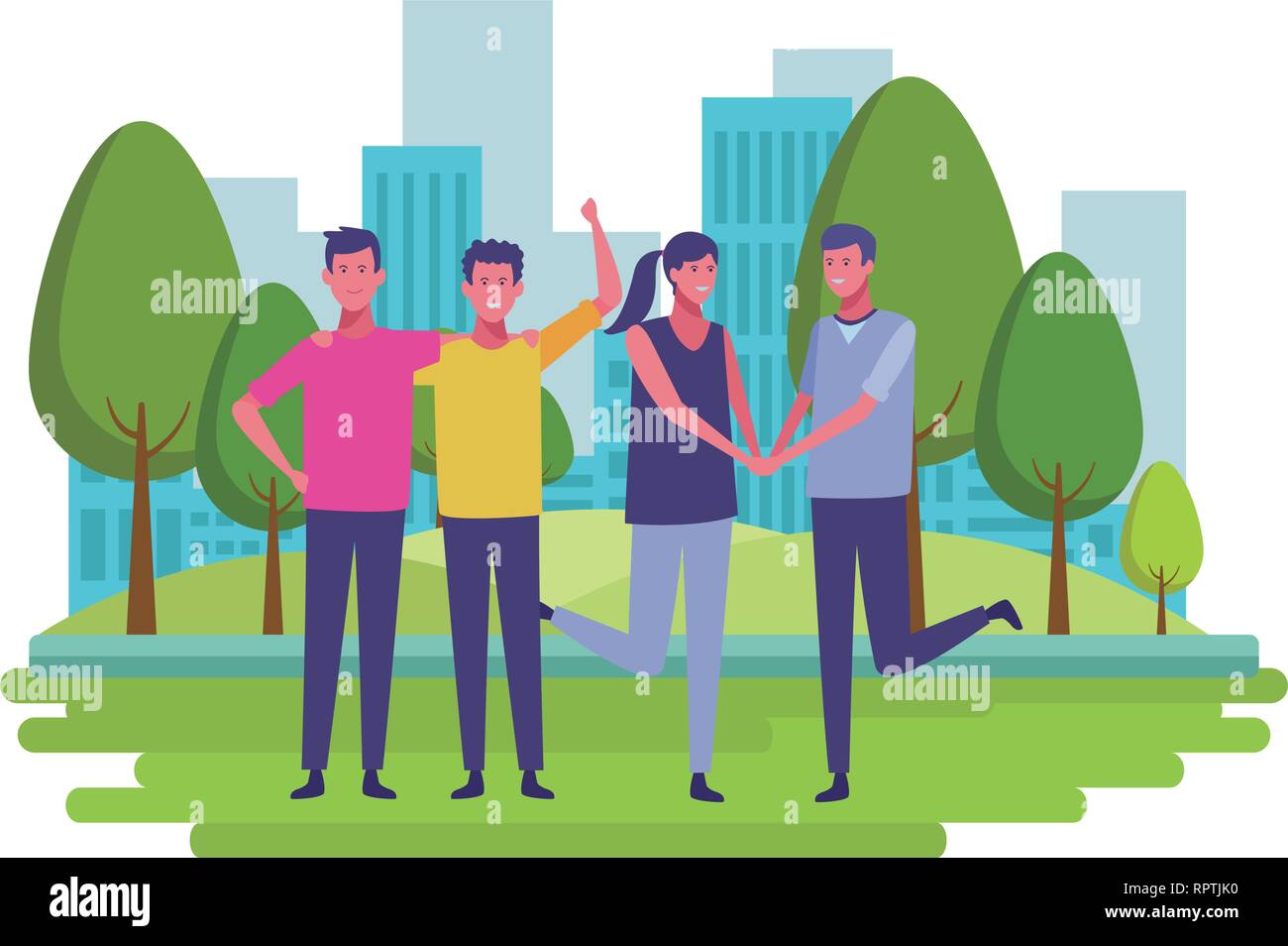 young people cartoon Stock Vector Image & Art - Alamy