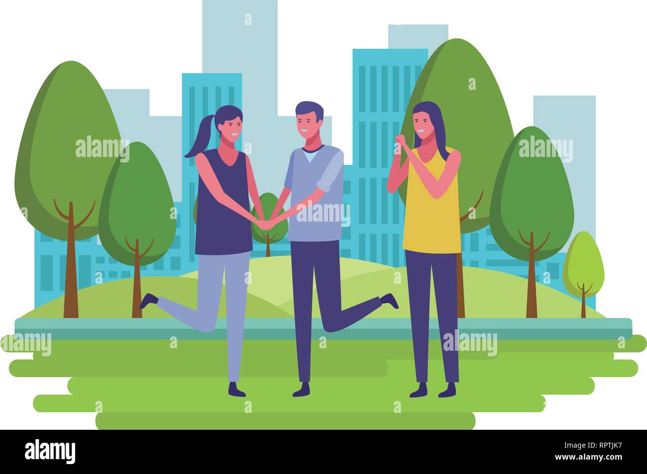 young people cartoon Stock Vector Image & Art - Alamy