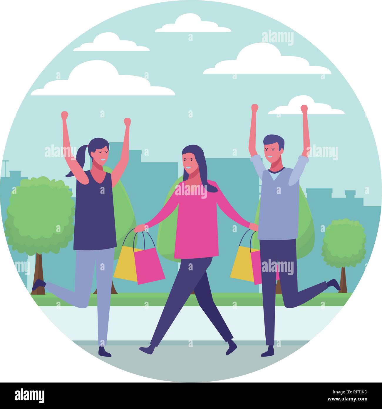 young people cartoon Stock Vector Image & Art - Alamy