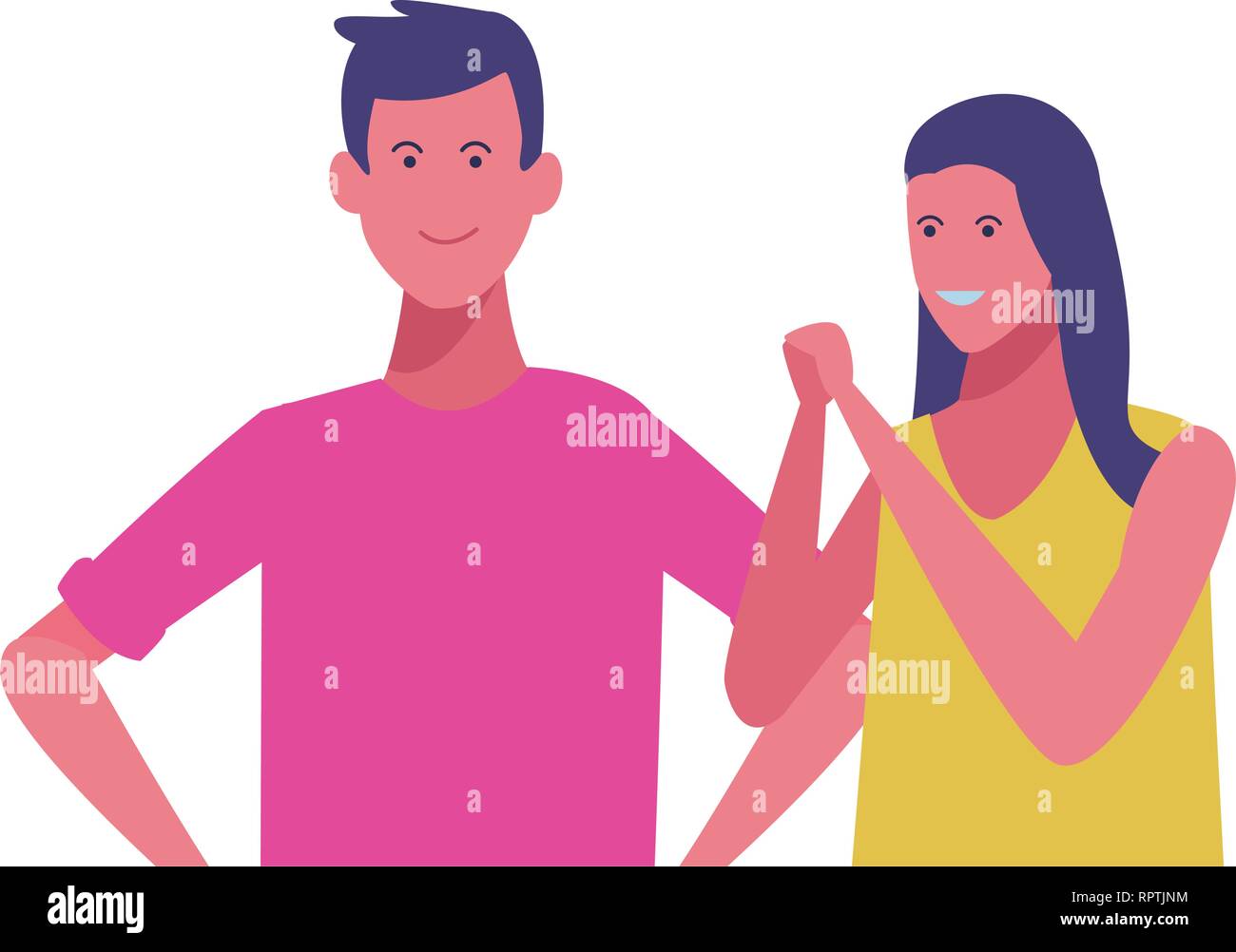 young couple cartoon Stock Vector Image & Art - Alamy