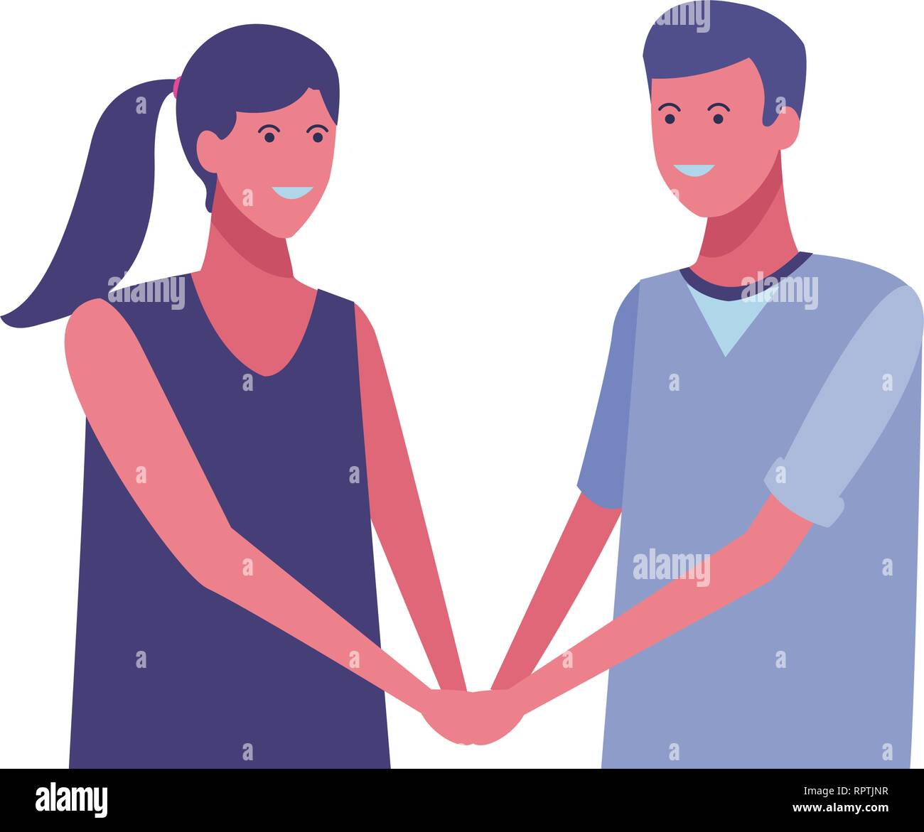 young couple cartoon Stock Vector Image & Art - Alamy