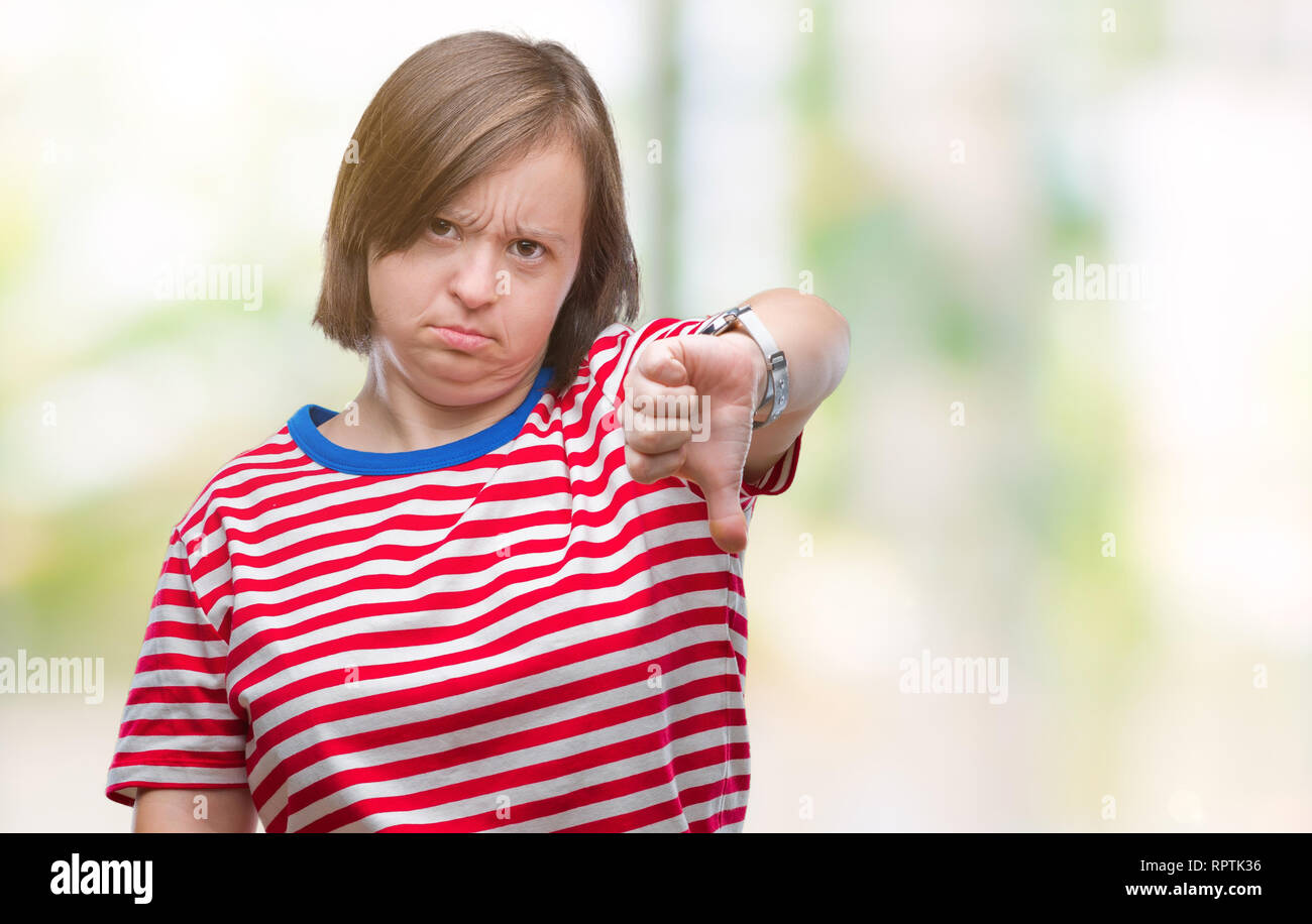 Down syndrome adult sad hi-res stock photography and images - Alamy