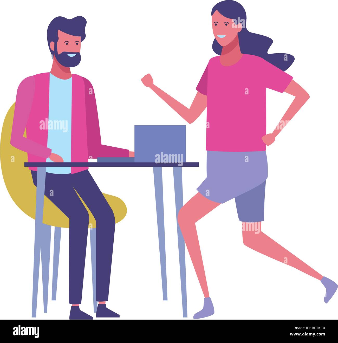 people couple cartoon Stock Vector Image & Art - Alamy