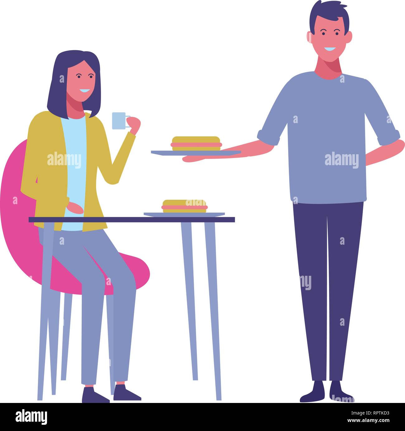 people couple cartoon Stock Vector Image & Art - Alamy