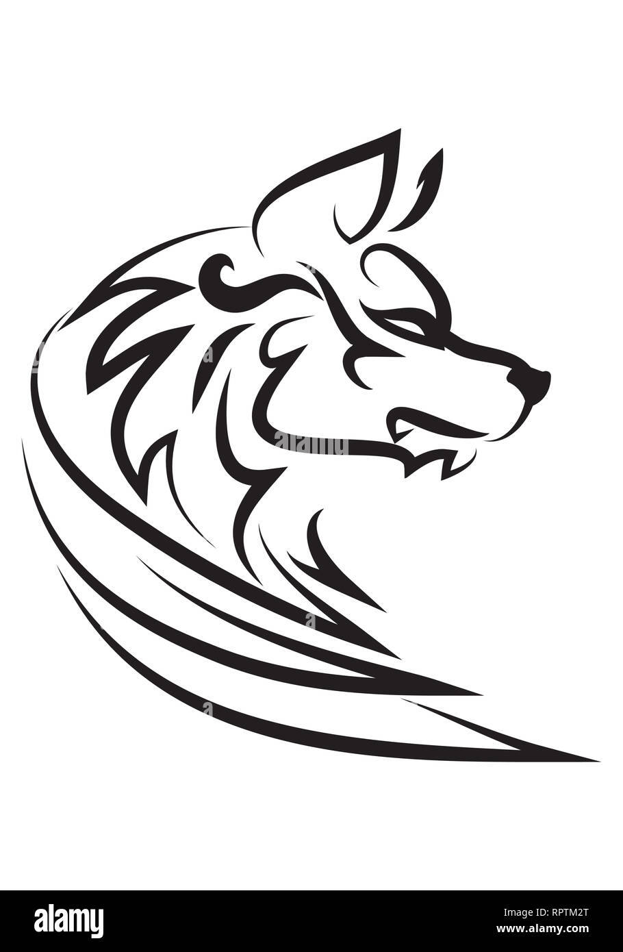 Tribal Dog Tattoos