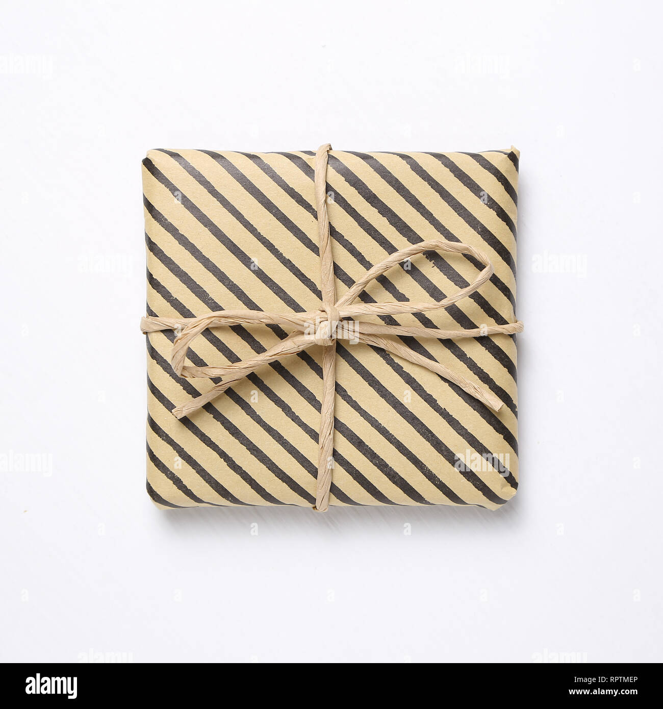 Black white striped gift box hi-res stock photography and images - Alamy