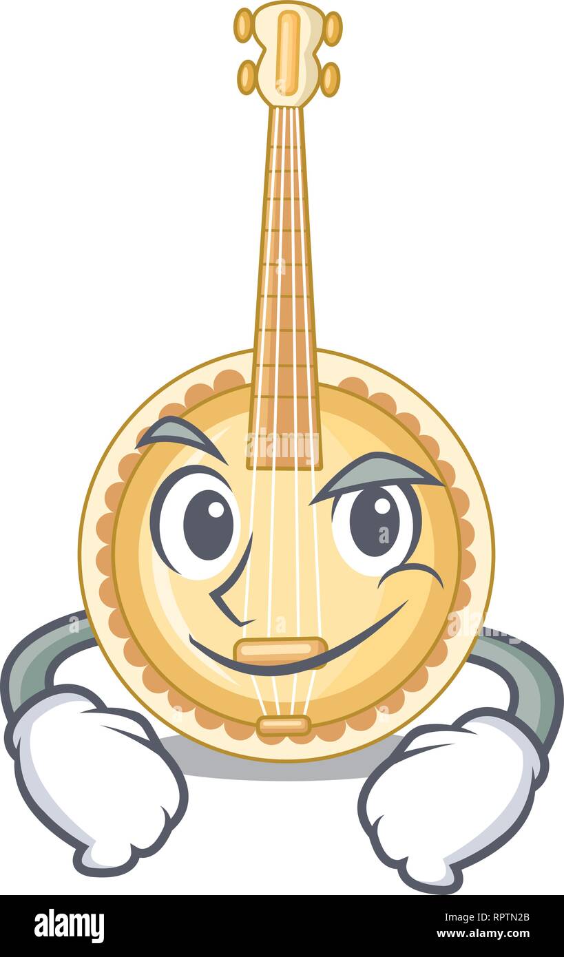 Smirking banjo in the cartoon music room Stock Vector Image & Art - Alamy