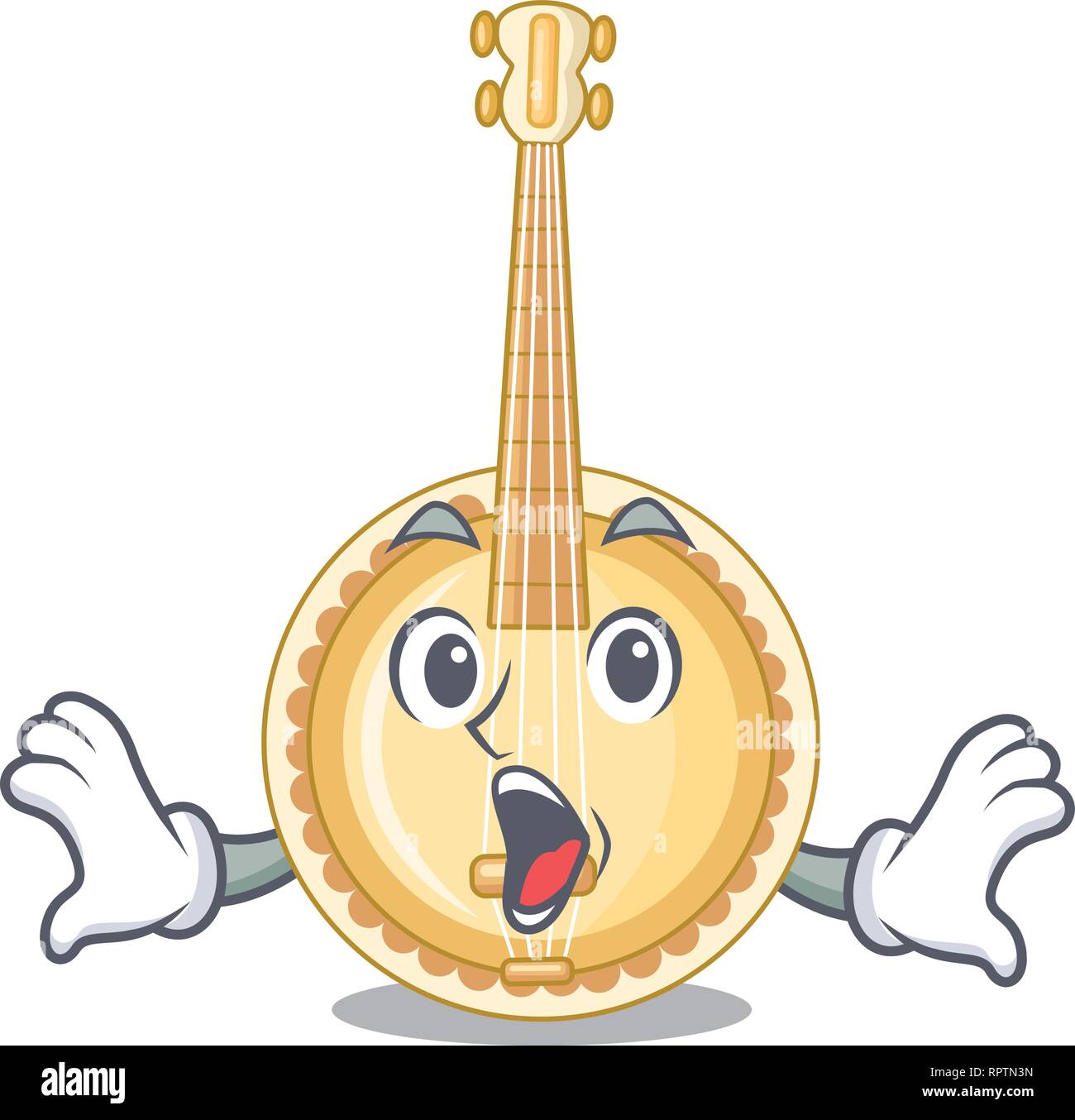 Surprised banjo was isolated from the character Stock Vector Image ...