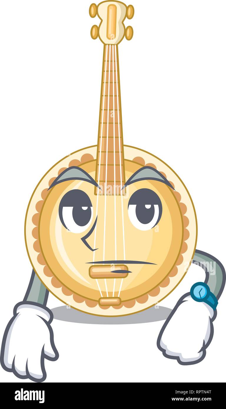 Waiting miniature banjo in the cartoon shapes Stock Vector Image & Art ...