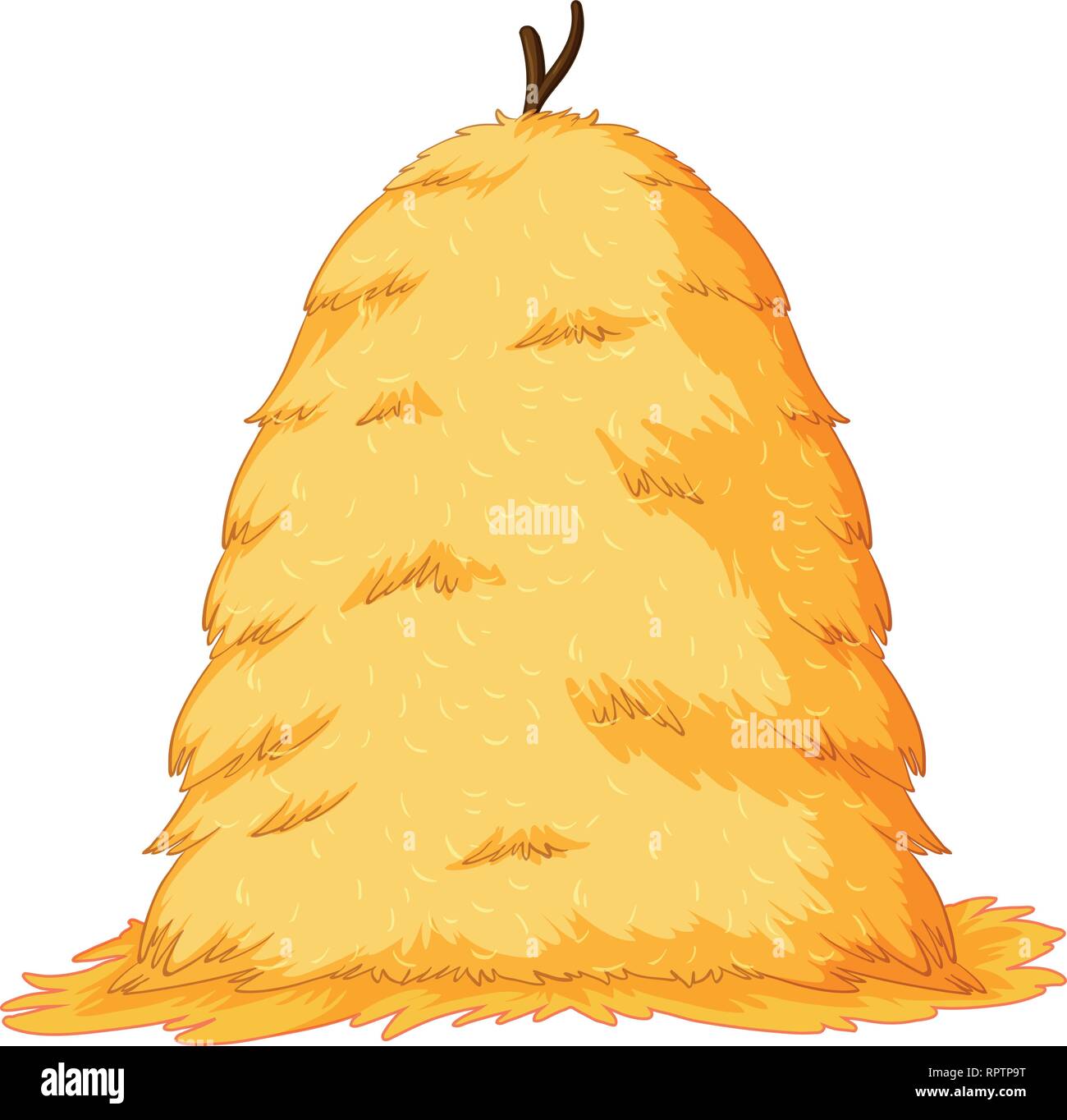 large stack of hay illustration Stock Vector Image & Art - Alamy