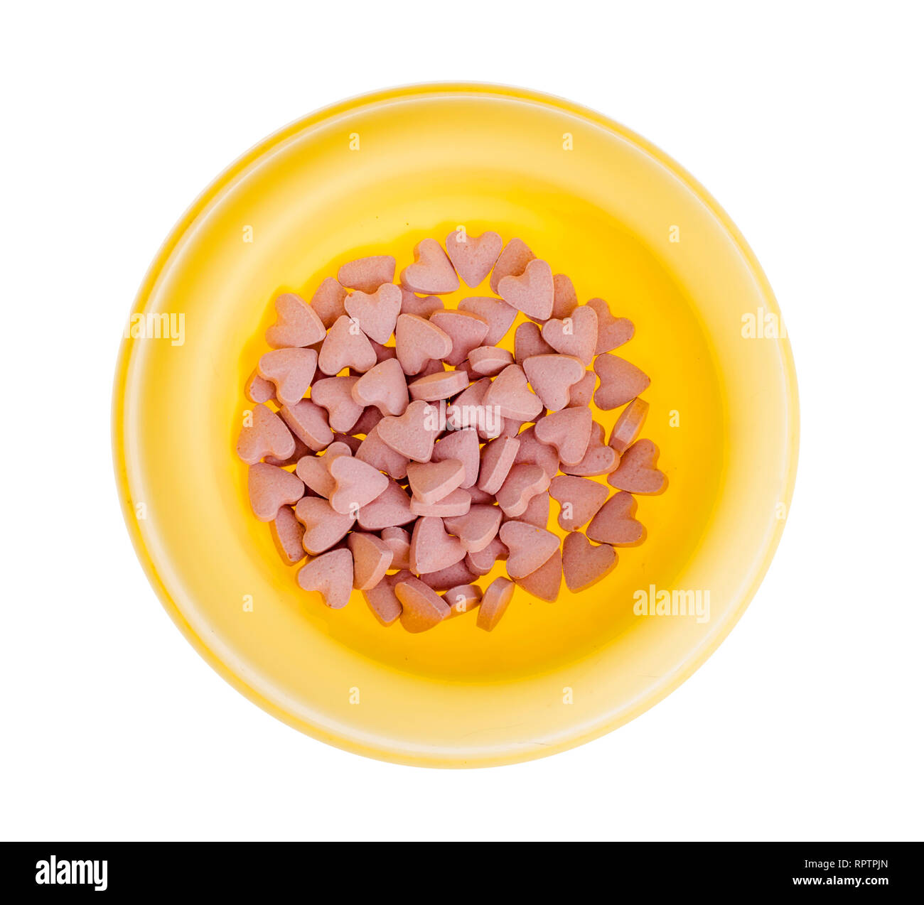 Healthy pet, pink vitamins to cats and dogs. Studio Photo Stock Photo ...