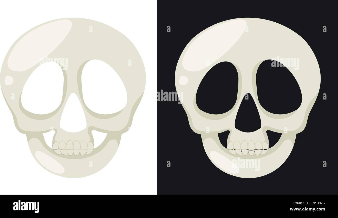 Set of human skull illustration Stock Vector Image & Art - Alamy
