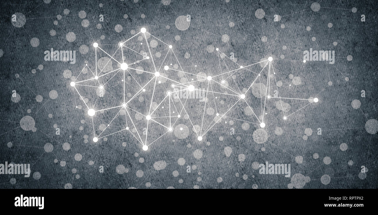 Background image with social connection and networking concept on ...