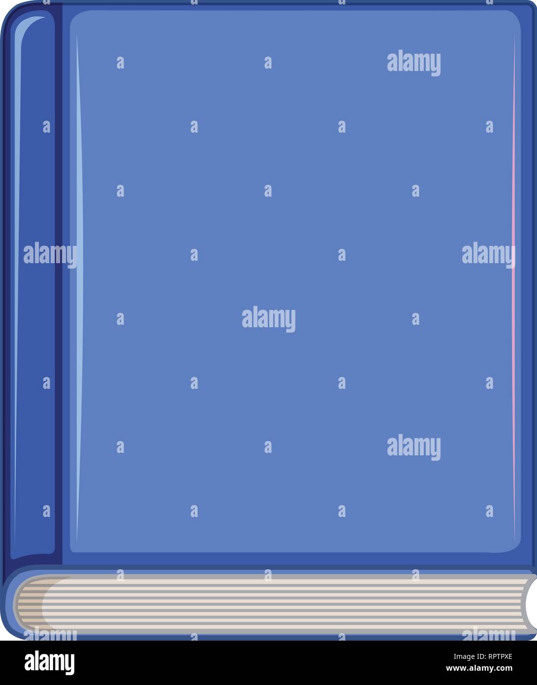 Blue book white object illustration Stock Vector Image & Art - Alamy