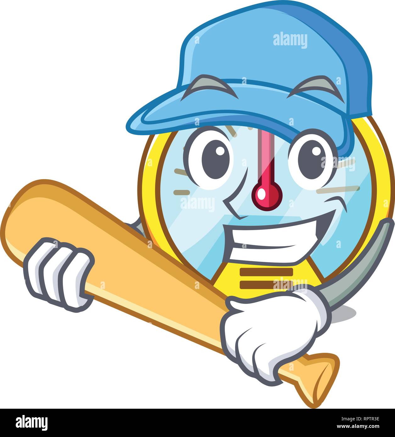 Playing baseball speedometer in the a cartoon shape Stock Vector Image ...