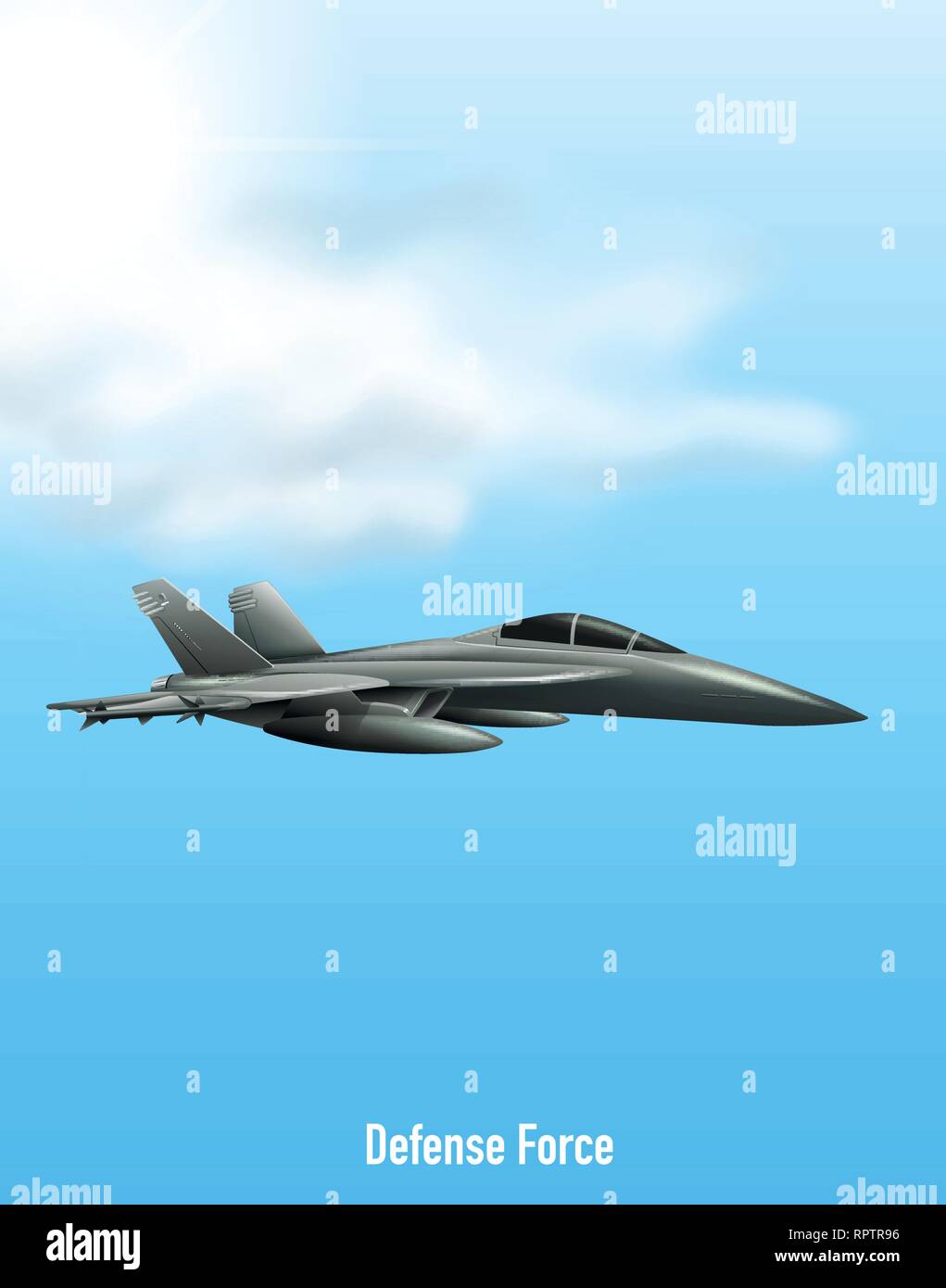 A military defense force illustration Stock Vector Image & Art - Alamy