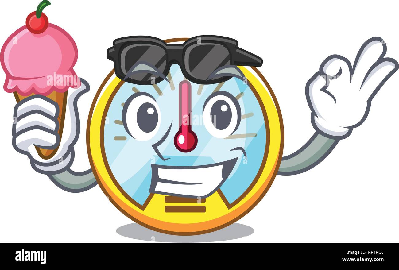 Ice cream counter in Stock Vector Images - Alamy