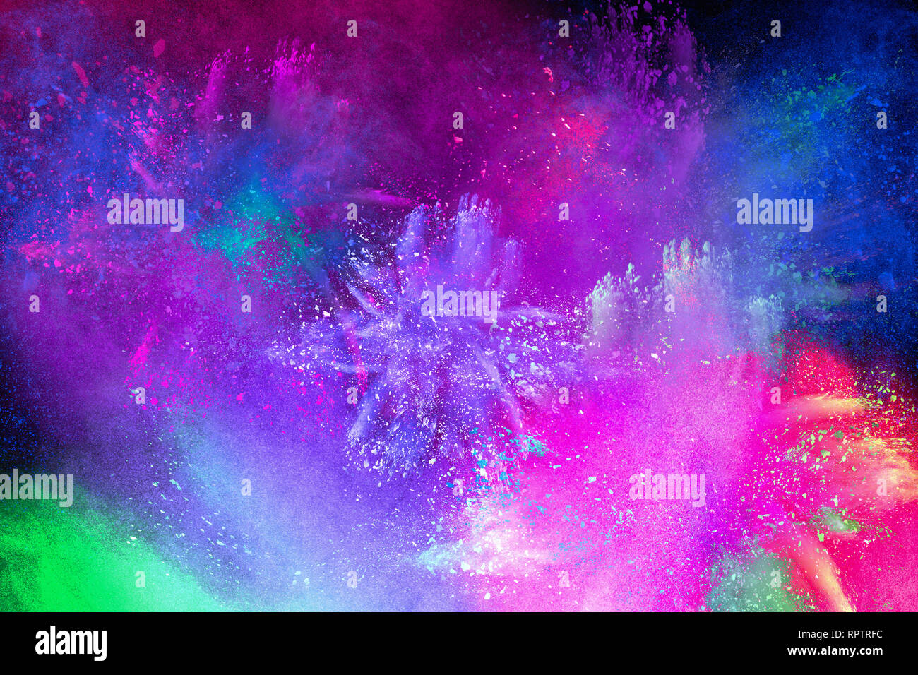 Color Holi Festival. Colourful explosion for Happy Holi powder. Color ...