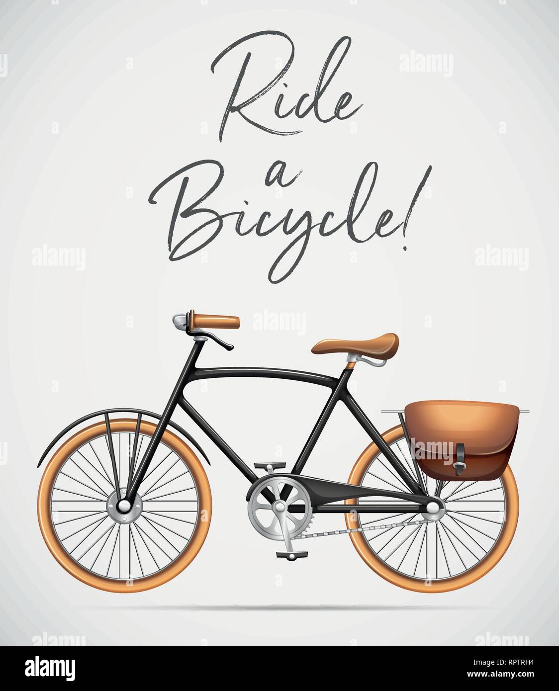 ride a bicycle scene illustration Stock Vector Image & Art - Alamy