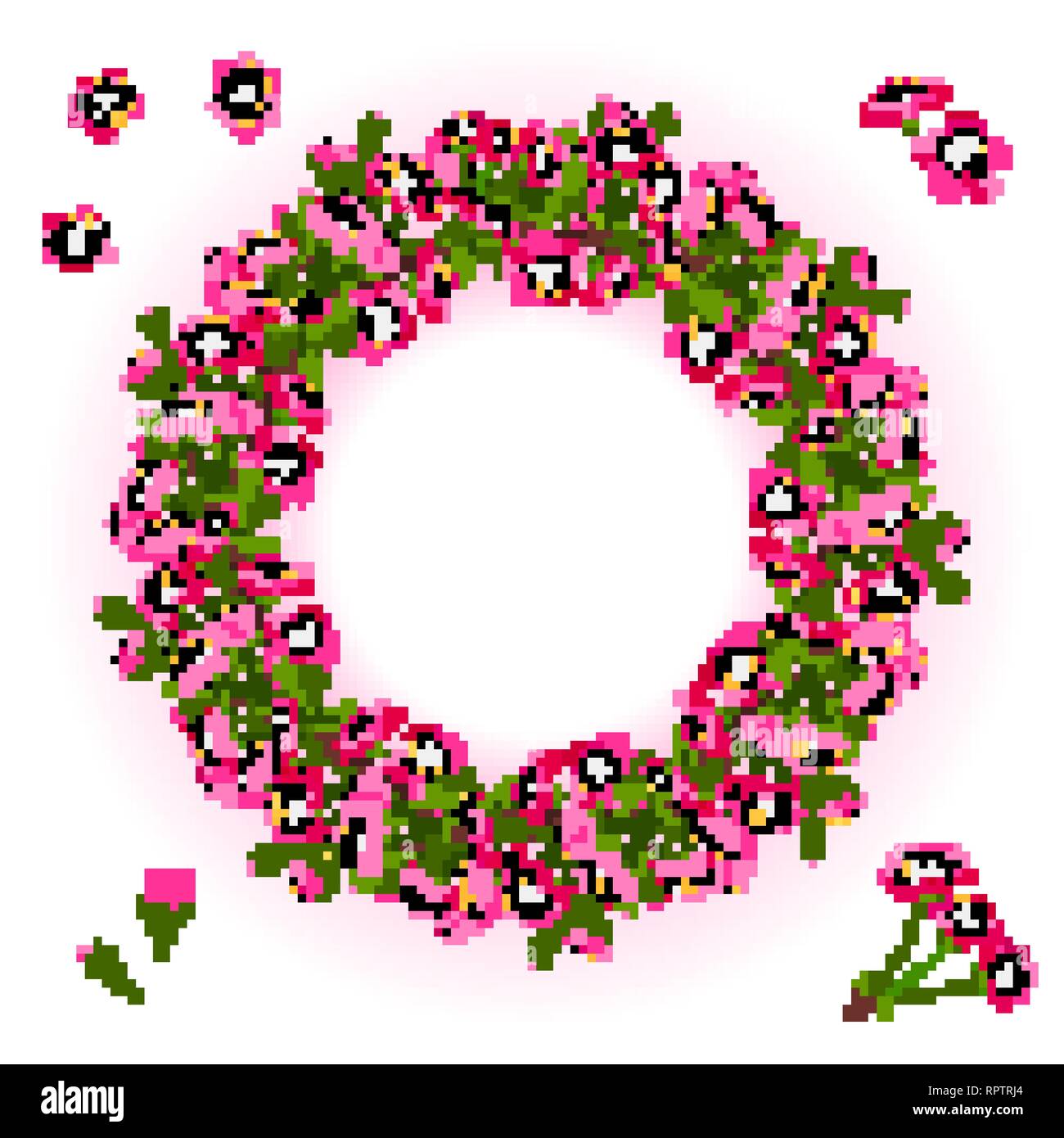 Cherry blossom nature pink Stock Vector Images - Alamy