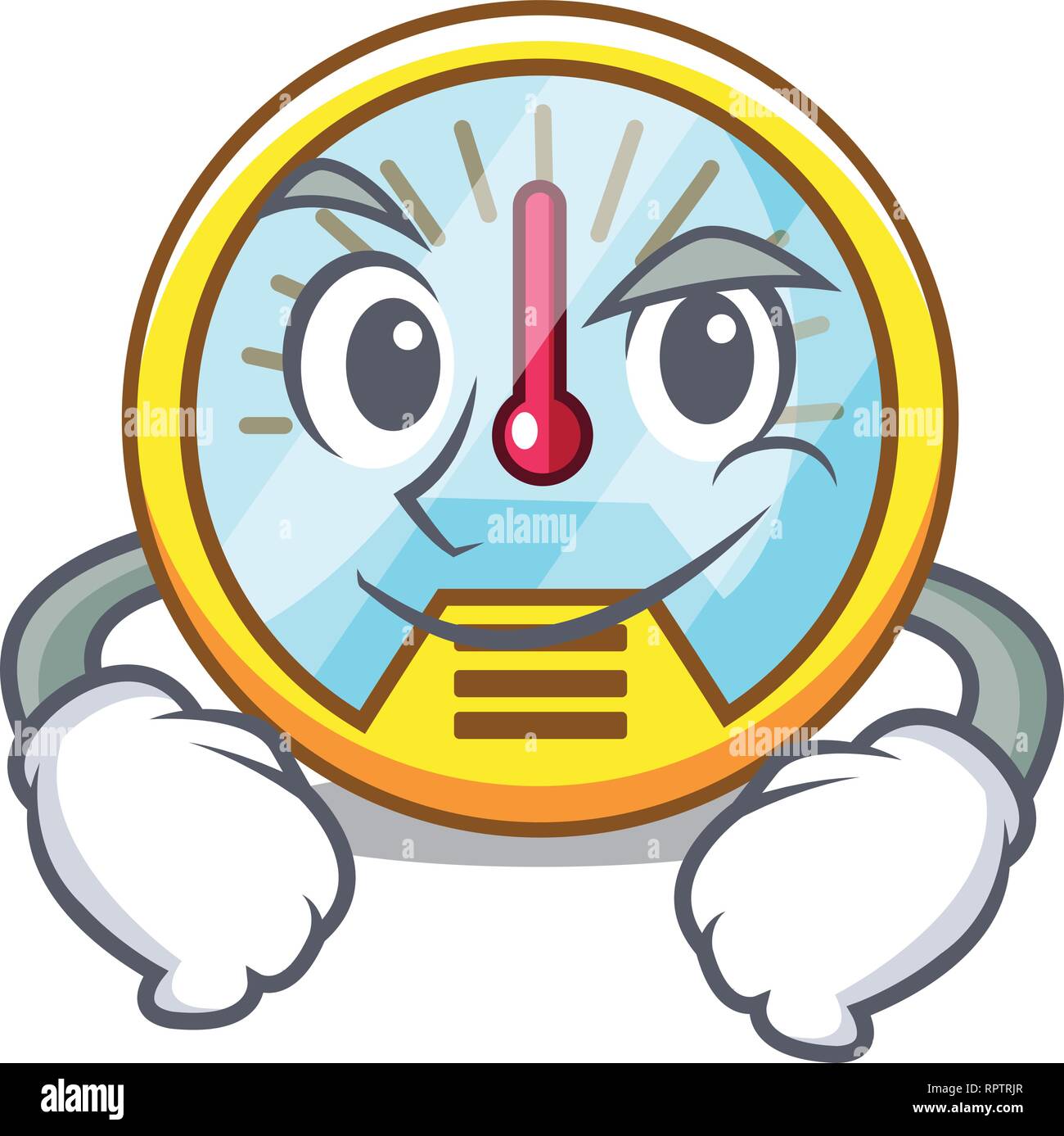 Smirking speedometer is displayed in character car Stock Vector Image ...