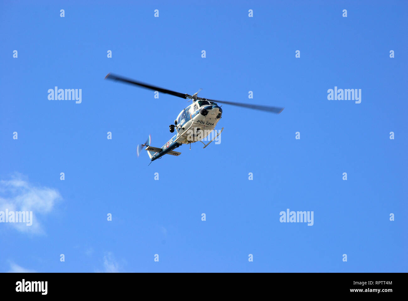 Italian police helicopter hi-res stock photography and images - Alamy